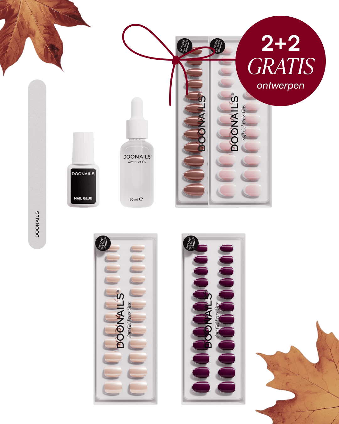 Doonails | Soft Gel Press Ons - Starter Set (2+1 Gratis)